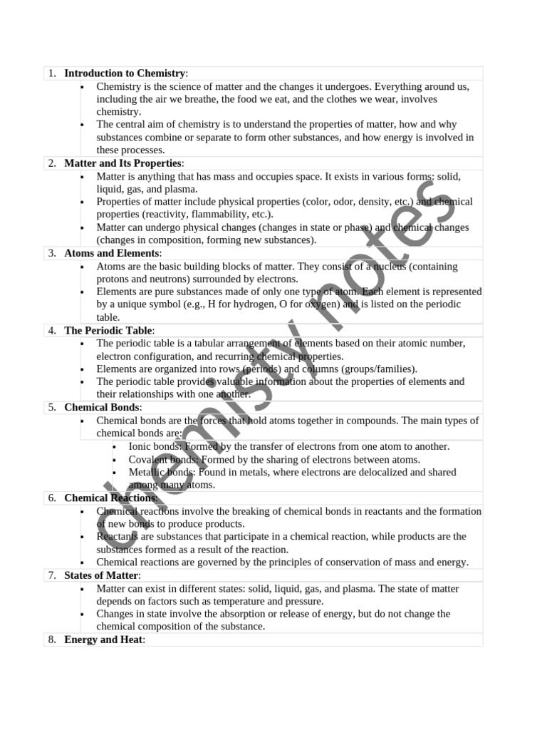 Basic Concepts of Chemistry Explained | PDF | Stoichiometry | Chemistry