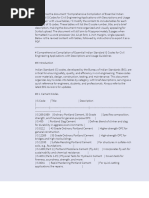 List of IS Codes for Civil Engineering | PDF | Concrete | Cement