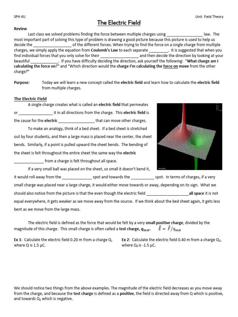 Understanding Electric Fields in Physics | PDF | Electric Field | Force