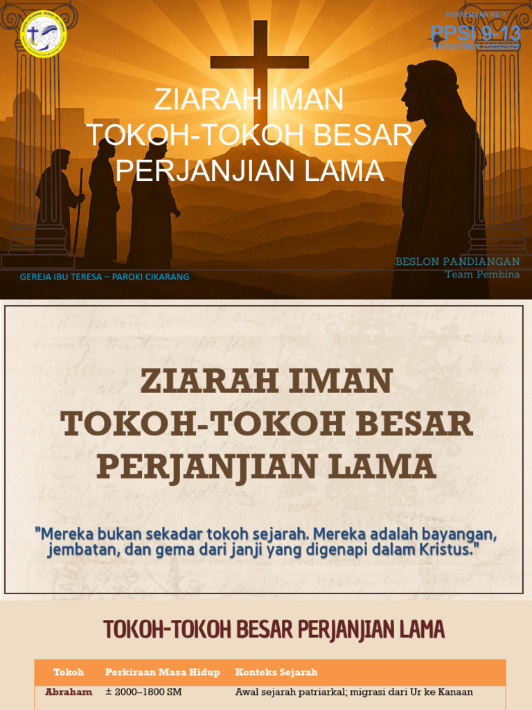 Ziarah Iman: Tokoh Perjanjian Lama | PDF
