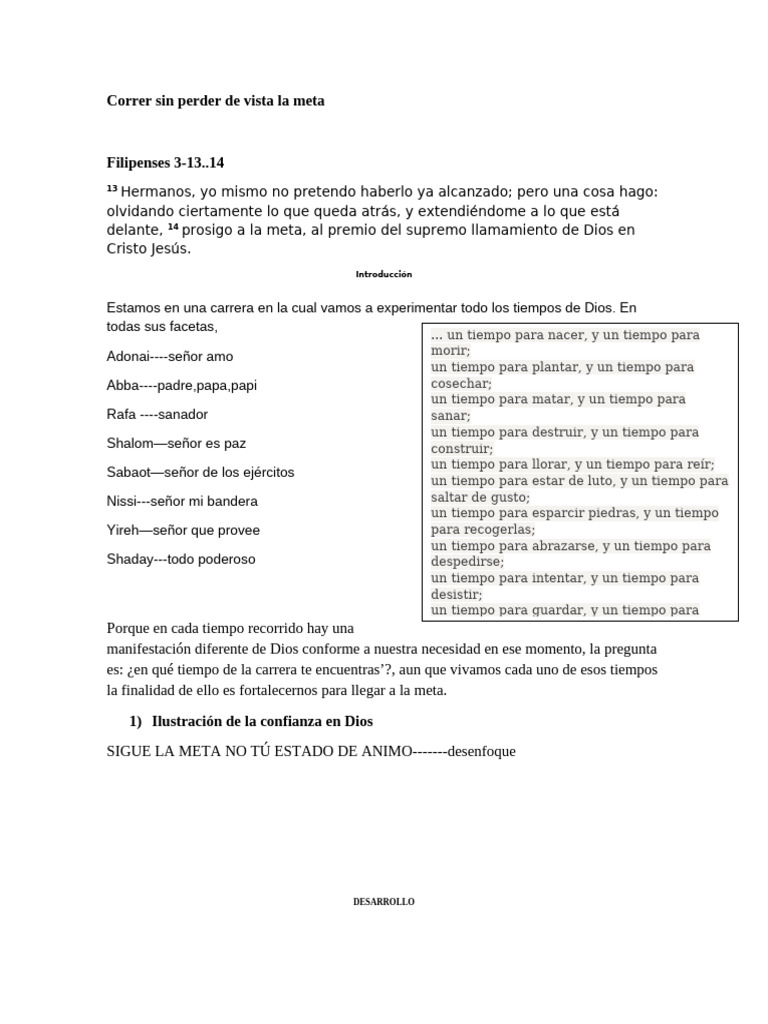 Correr Sin Perder de Vista La Meta | PDF