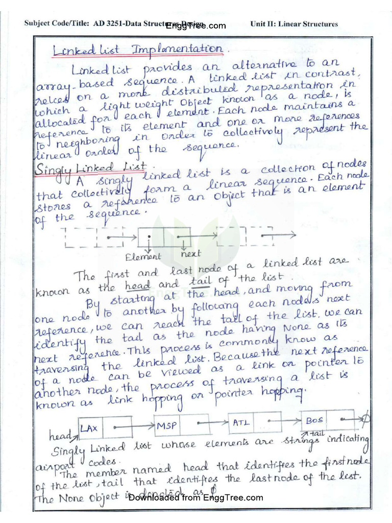 Singly Linked Lists | PDF