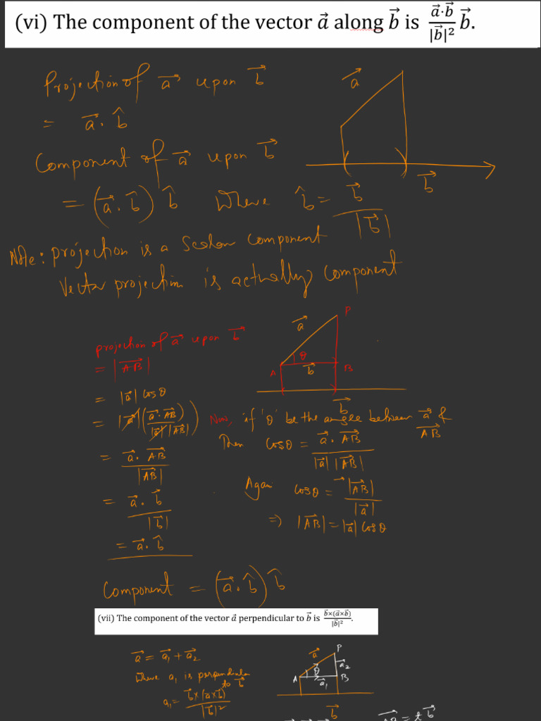 Revision of Vector Algebra & Calculus | PDF