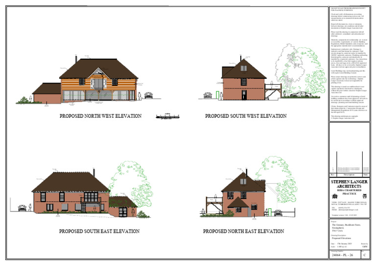 Revised Elevation Plans 200125 24064 - PL - 26 Rev C - Proposed ...