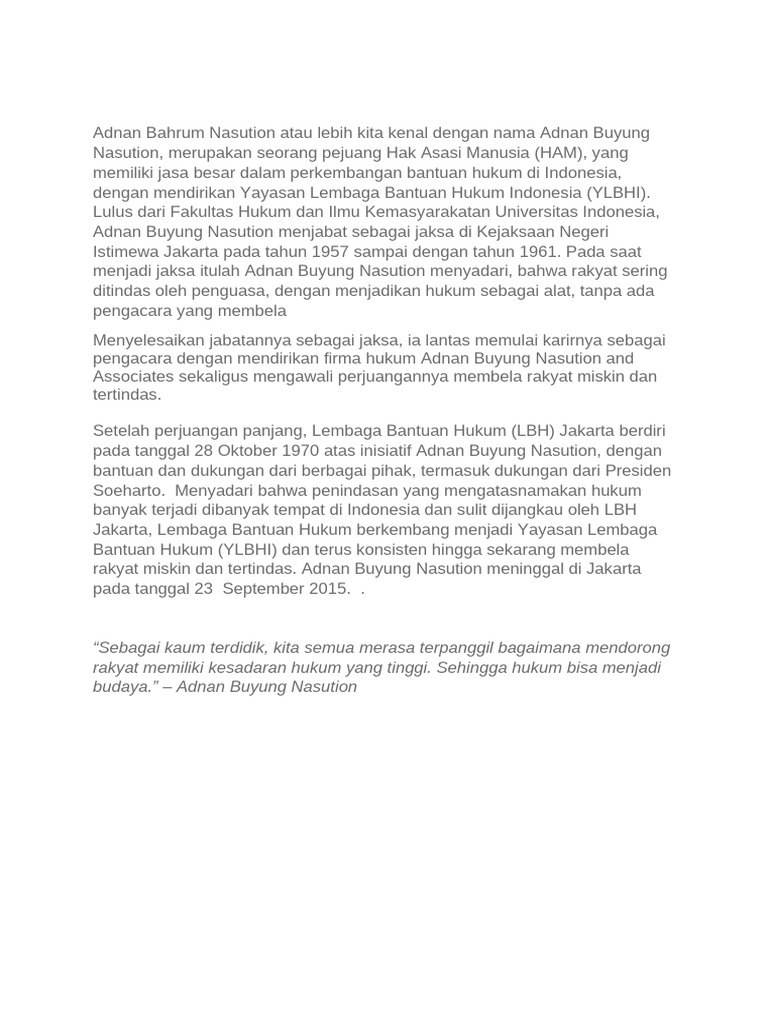 Adnan Buyung Nasution | PDF