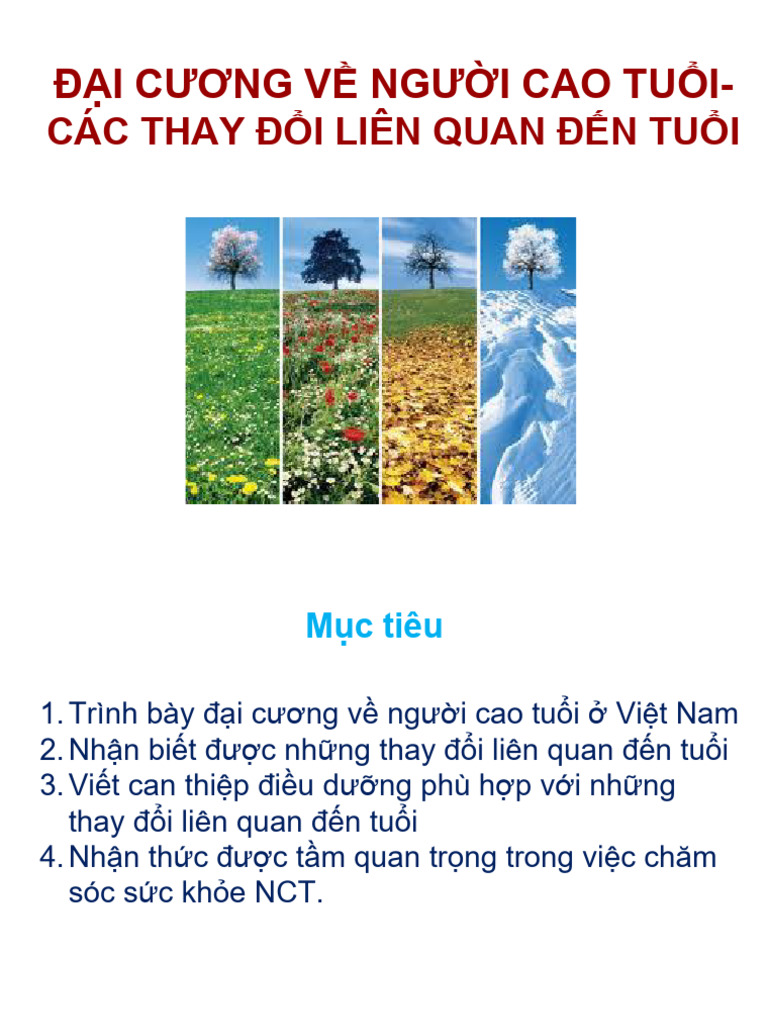 Cac Thay Doi Lien Quan Den Tuoi Va Nhu Cau CSSK | PDF