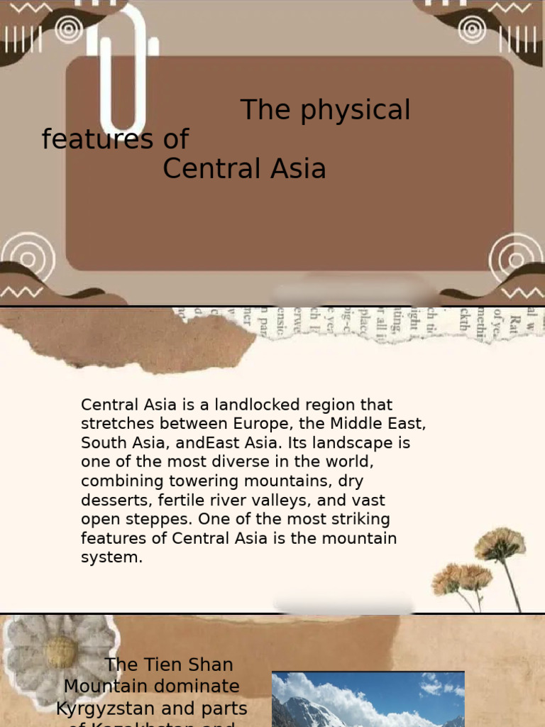 The Physical Features of | PDF | Central Asia | Desert