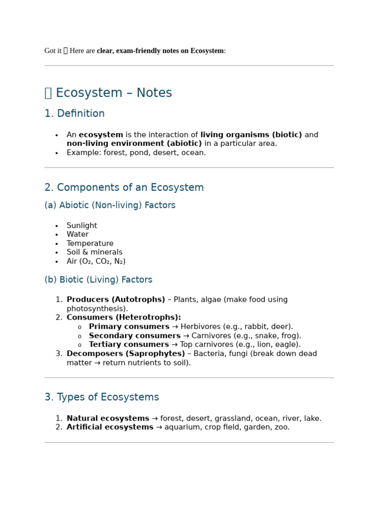 Ecosystem | PDF