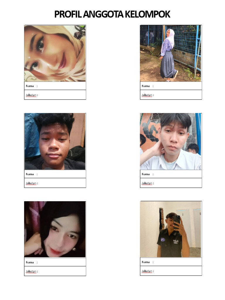 Profil Anggota Kelompok - 20250917 - 083223 - 0000 | PDF
