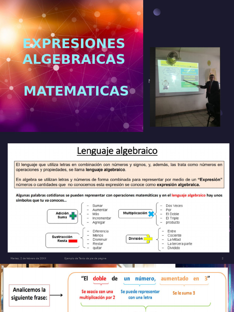 Taller de Expresiones Algebraicas | PDF