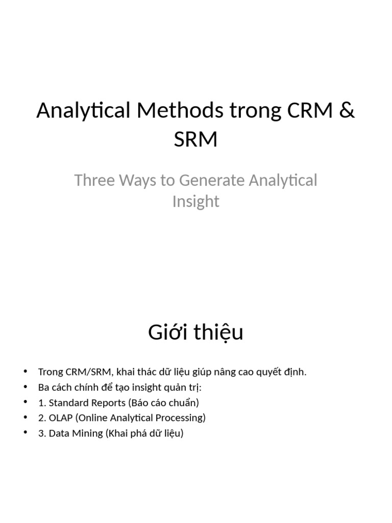 Analytical Methods CRM SRM | PDF