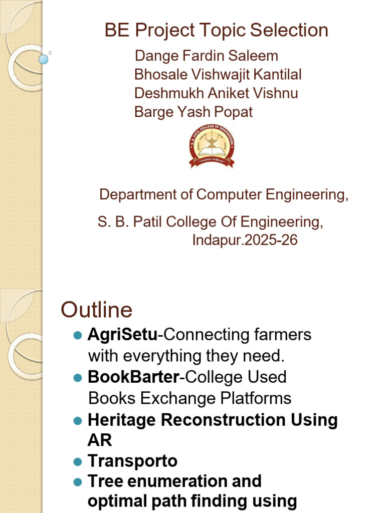 Innovative Project Ideas for 2025-26 | PDF | Augmented Reality | Computing