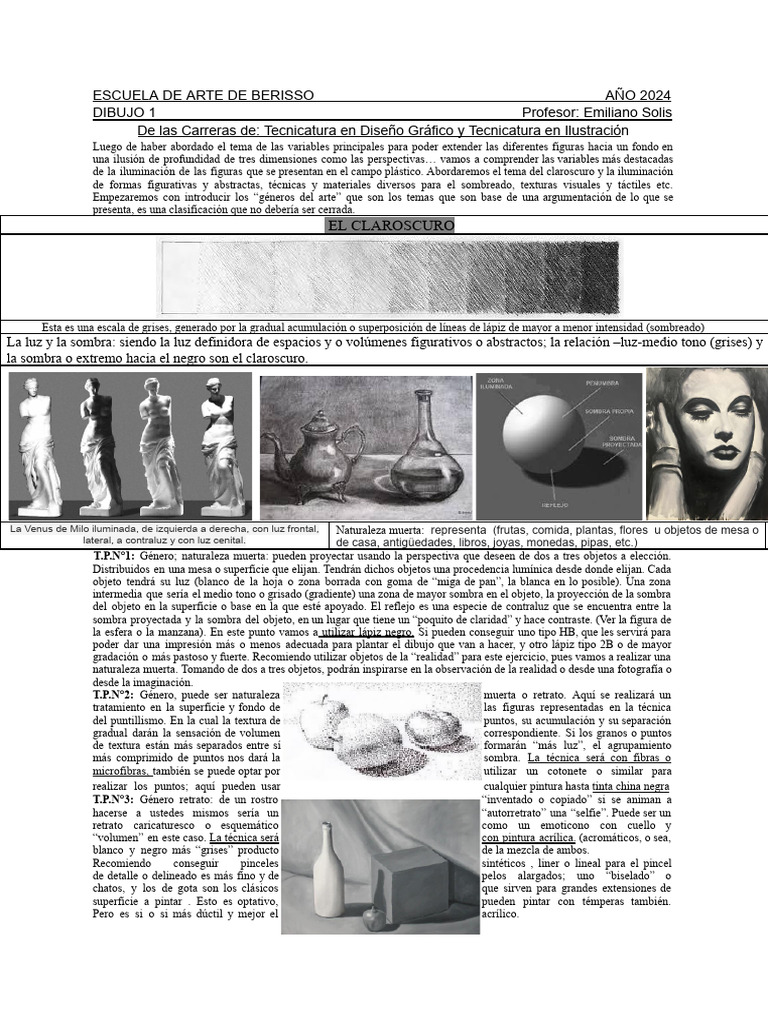 Claroscuro Berisso 2024 | PDF | Sombra | Dibujo