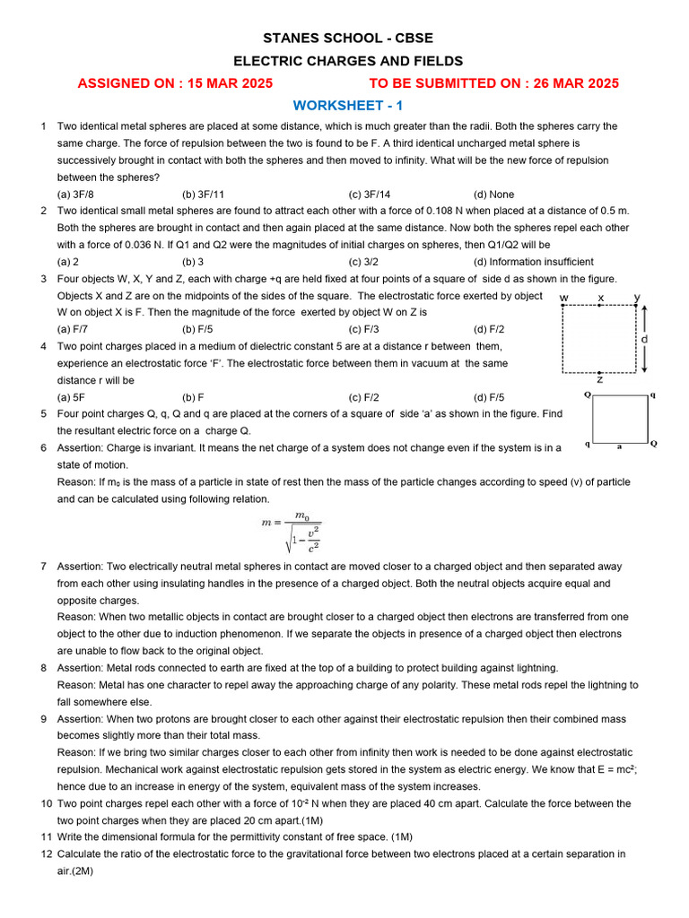 Electric Forces | PDF | Electric Charge | Force