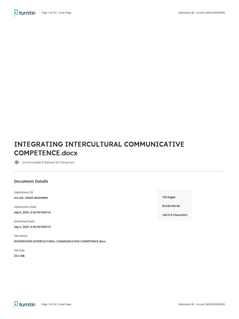 Integrating Intercultural Communicative Competence | PDF | Cognition | Learning