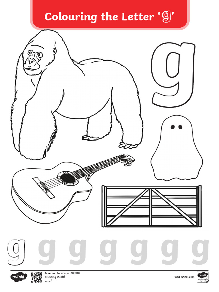 T Par 189 Letter G Colouring Pages Ver 3 | PDF