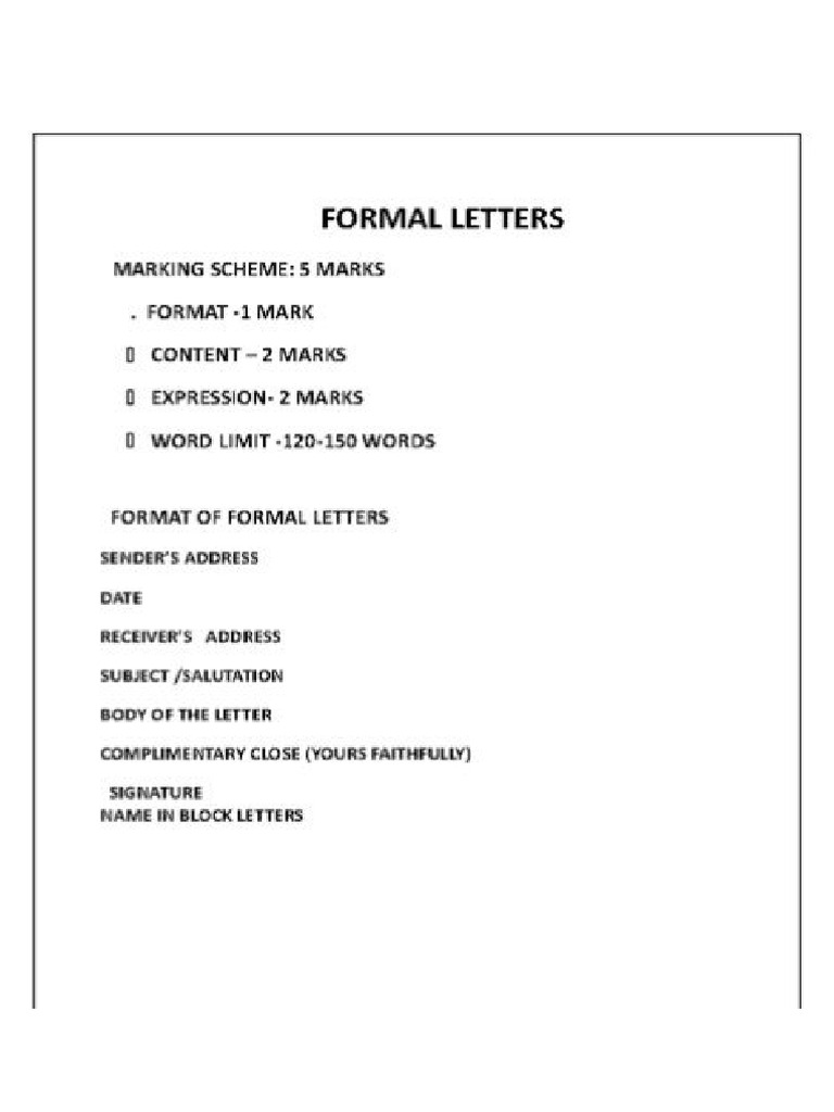 Letter Writing Format | PDF
