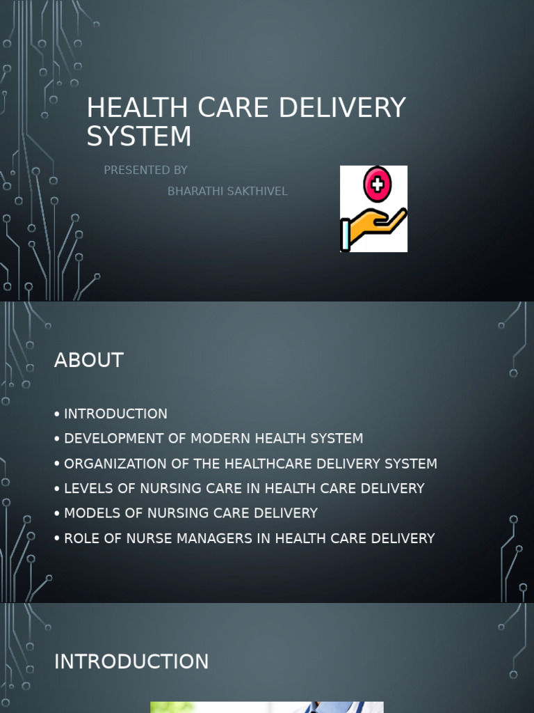 Overview of Healthcare Delivery Systems | PDF | Health Care | Nursing