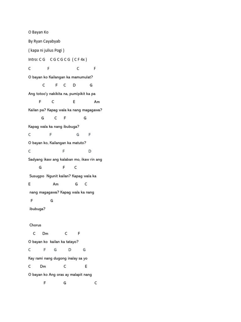 O Bayan Ko | PDF