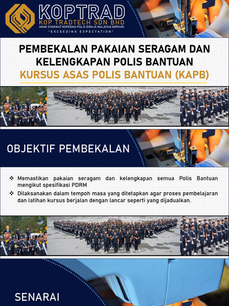 Booklet Koperasi PDRM Koptrad Pulapol - 2025 (Kuala Lumpur) | PDF