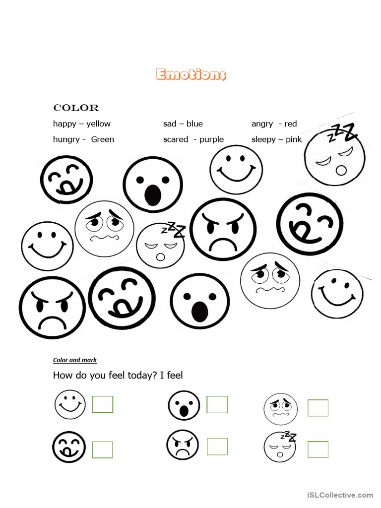Emotions and Colors Chart | PDF