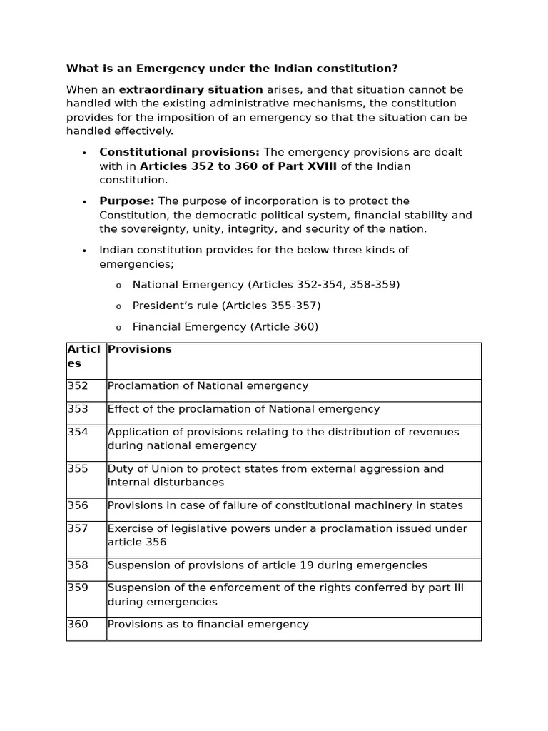 Understanding Emergencies in India | PDF | State Of Emergency | Justice