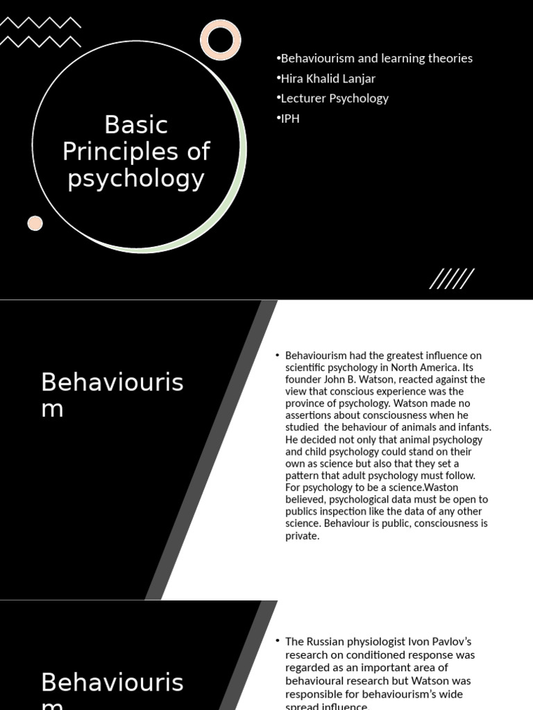 Behaviorism Psychology | PDF | Classical Conditioning | Behaviorism