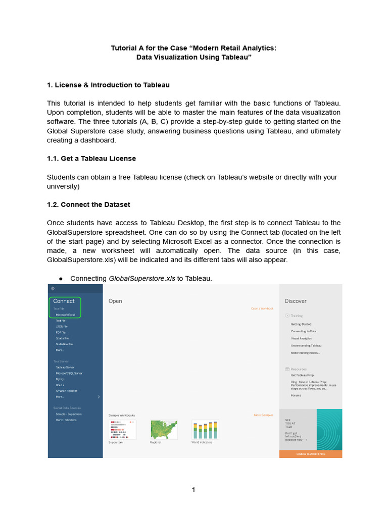 Tableau Tutorial for Retail Analytics | PDF | Microsoft Excel | Computing