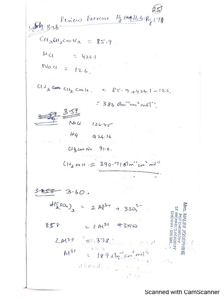 Electrochemistry Numericals 2 | PDF