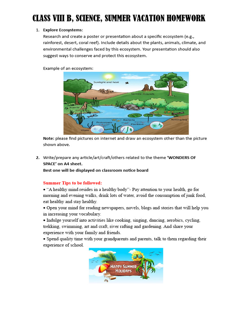 Science HHW Class 8 | PDF