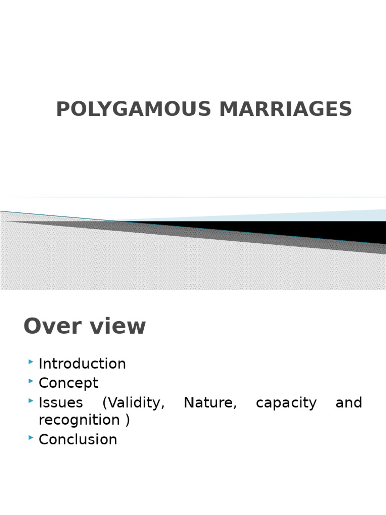 Polygamous Marriages 2025 | PDF | Polygamy | Marriage