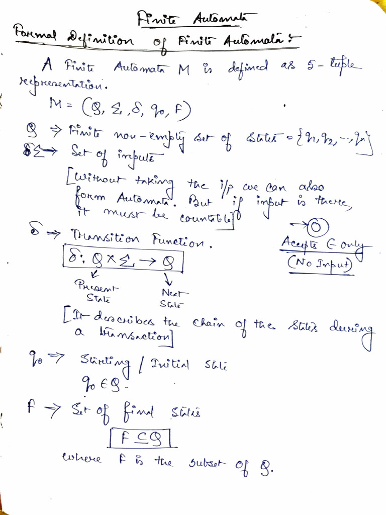 Finite Automata | PDF