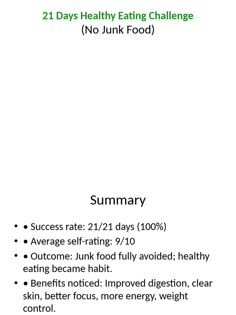 Healthy Eating 21 Days | PDF | Meal | Healthy Diet
