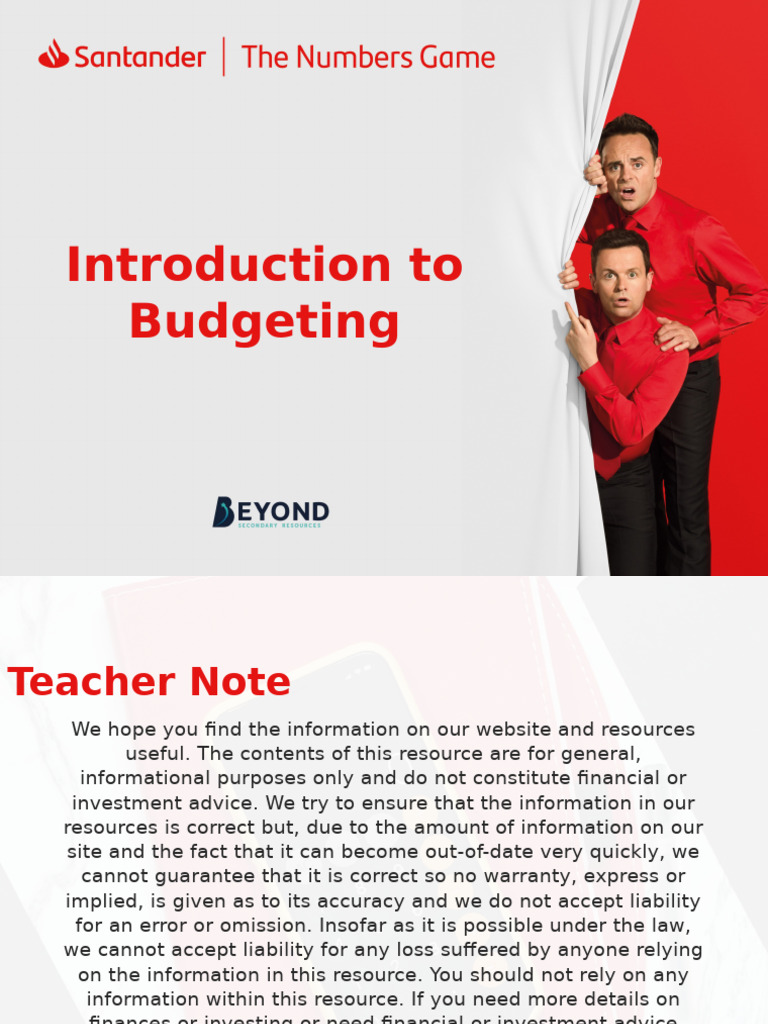 Introduction To Budgeting - PowerPoint | PDF | Television | Expense