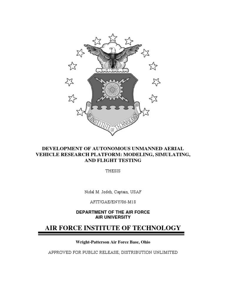 Development of Autonomous Unmanned Aerial Vehicle Research Platform ...