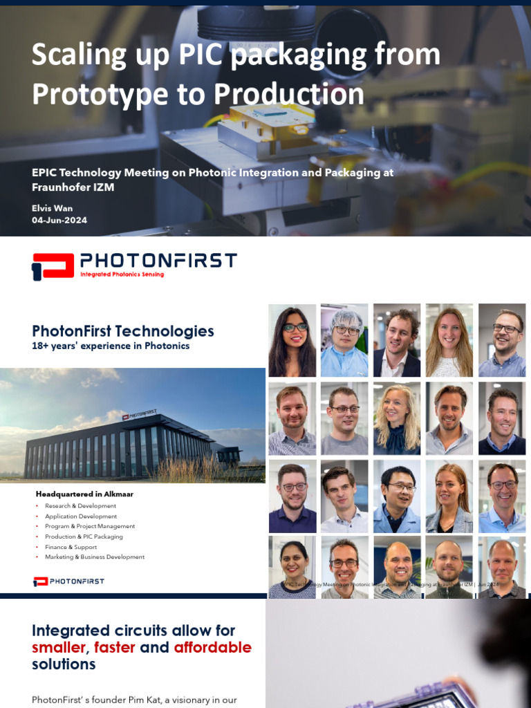 PIC Packaging: From Prototype to Production | PDF | Verification And ...