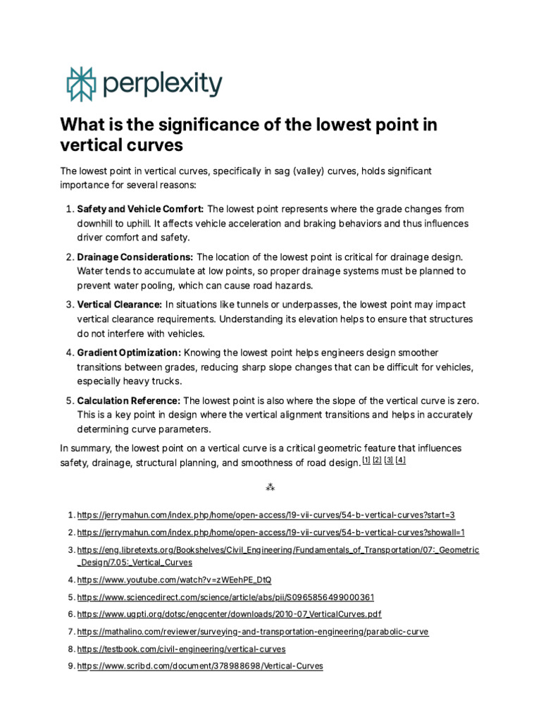 What Is The Significance of The Lowest Point in Ve | PDF