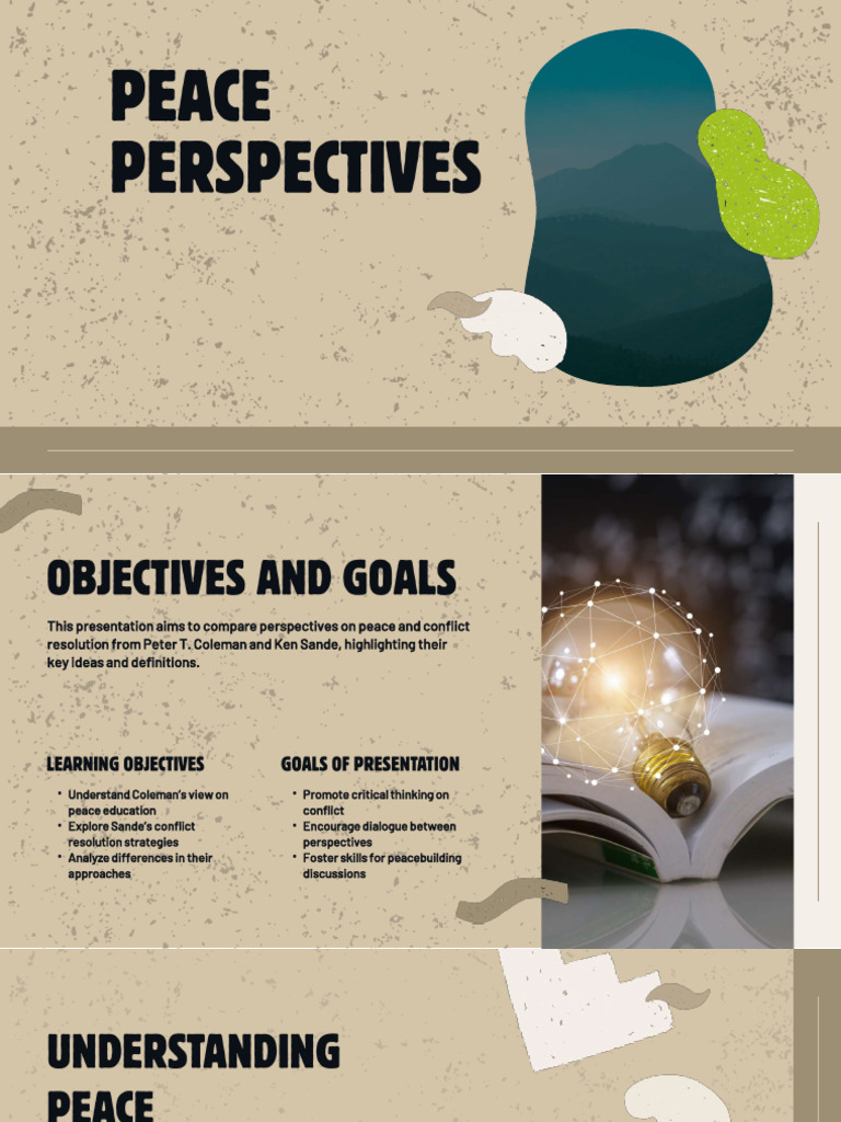 Coleman vs. Sande: Peace Perspectives | PDF | Conflict Resolution ...