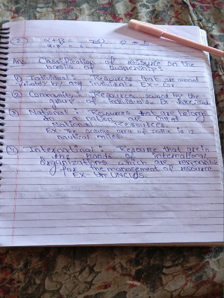 Explain The Classification of Resources | PDF