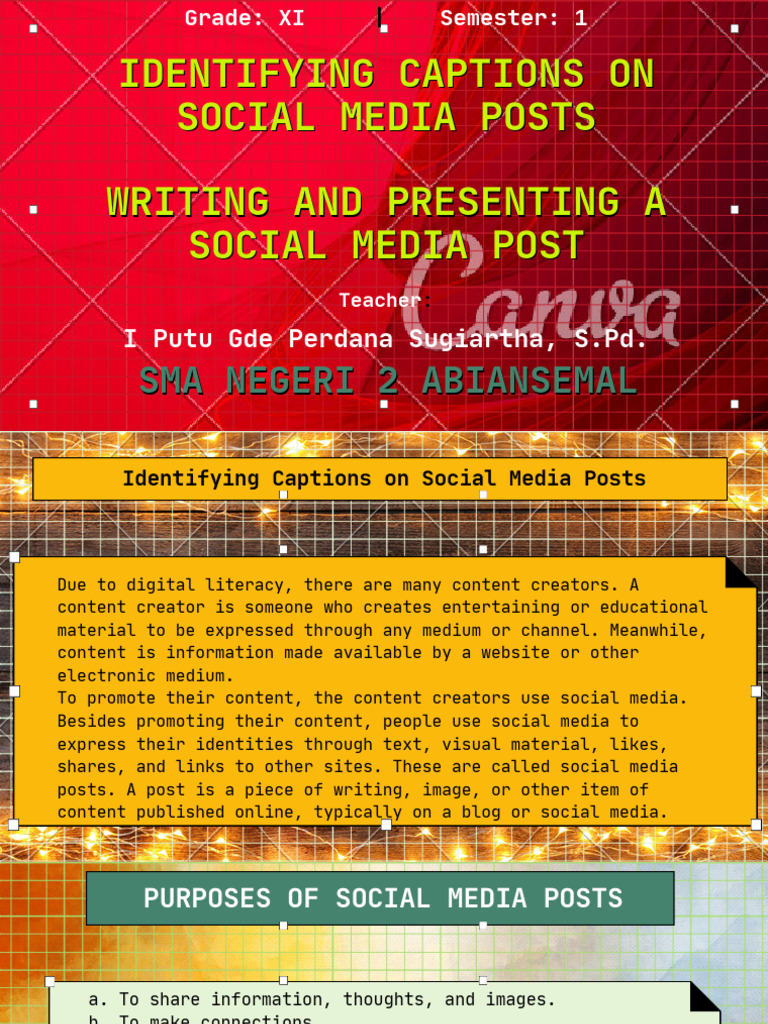 Caption and Social Media Post | PDF | Hashtag | Information