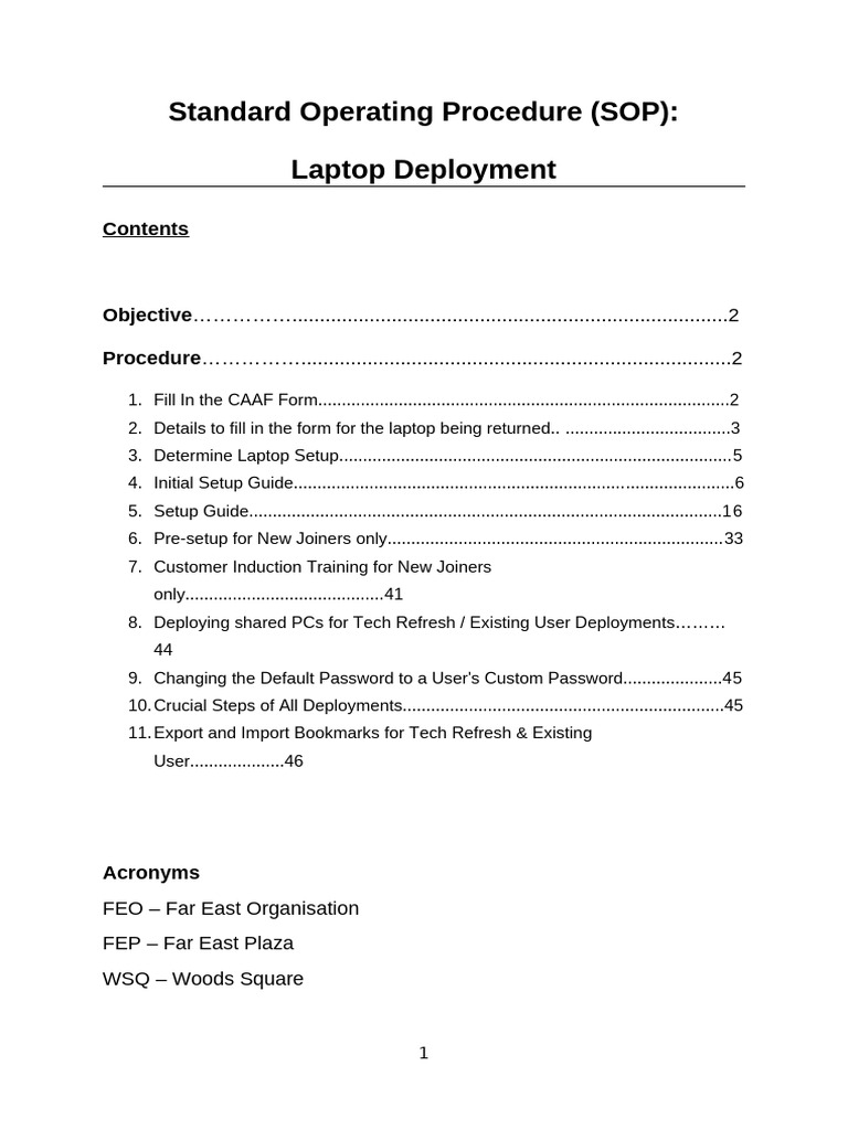 SOP Creation For Deployment (2025) | PDF | Button (Computing) | Computing