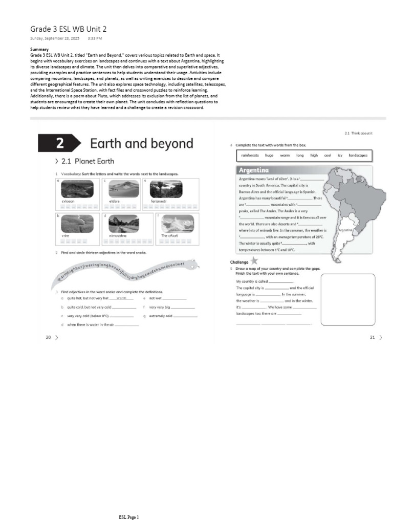 G3 ESL LB Unit 2 | PDF