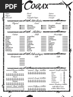 WOD - Werewolf - The Apocalypse - Character Sheet - 2nd Edition | PDF