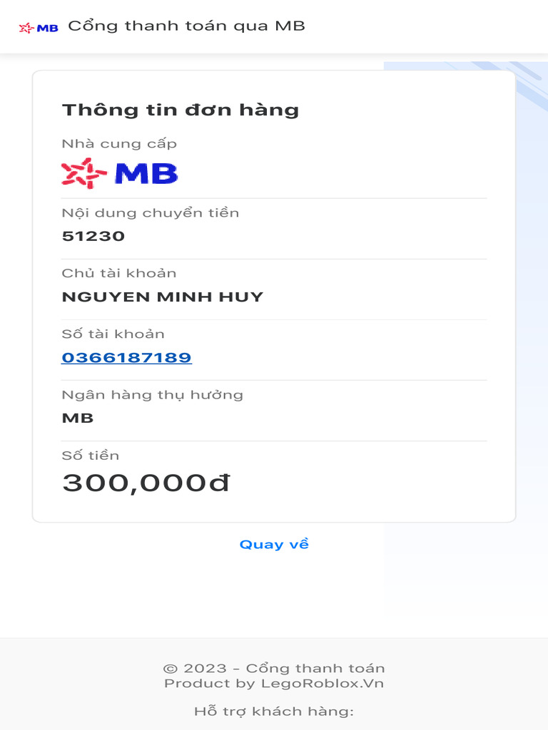 Cổng Thanh Toán ACB | PDF