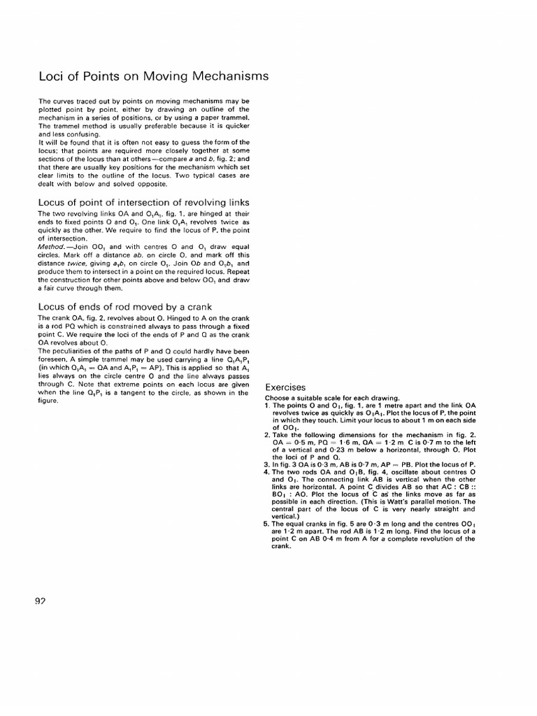 Loci of Points On Moving Mechanisms | PDF