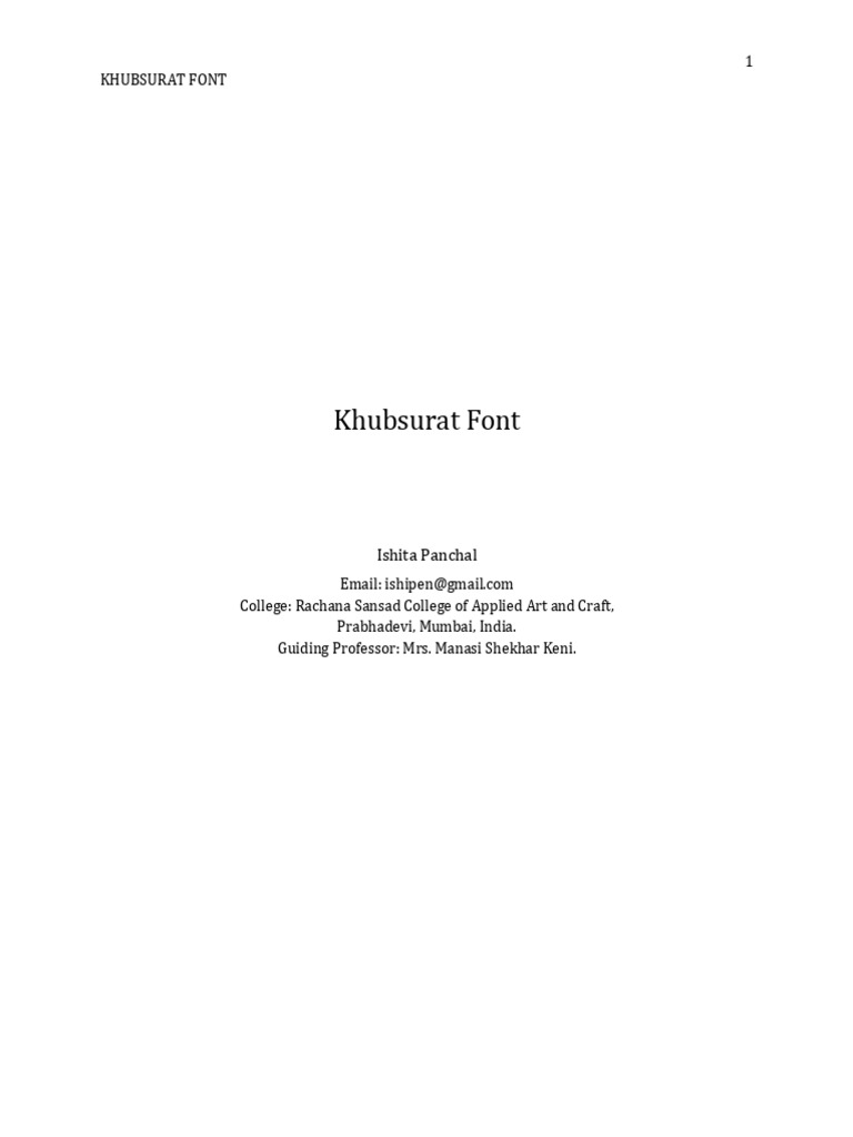 Khubsurat Font: A Design Journey | PDF | Graphemes | Writing