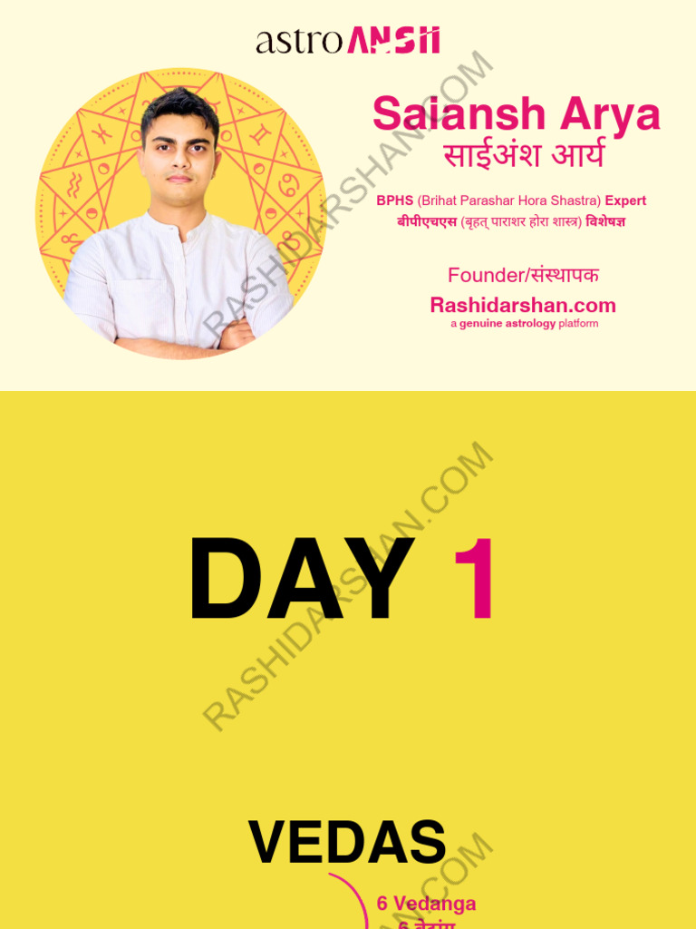 Astro - Ansh Day 1 Notes | PDF