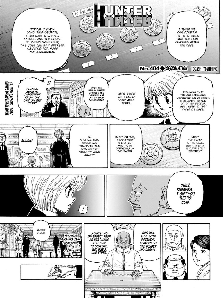 HUNTER X HUNTER - Chapter 404 - Speculation - PDF Room | PDF