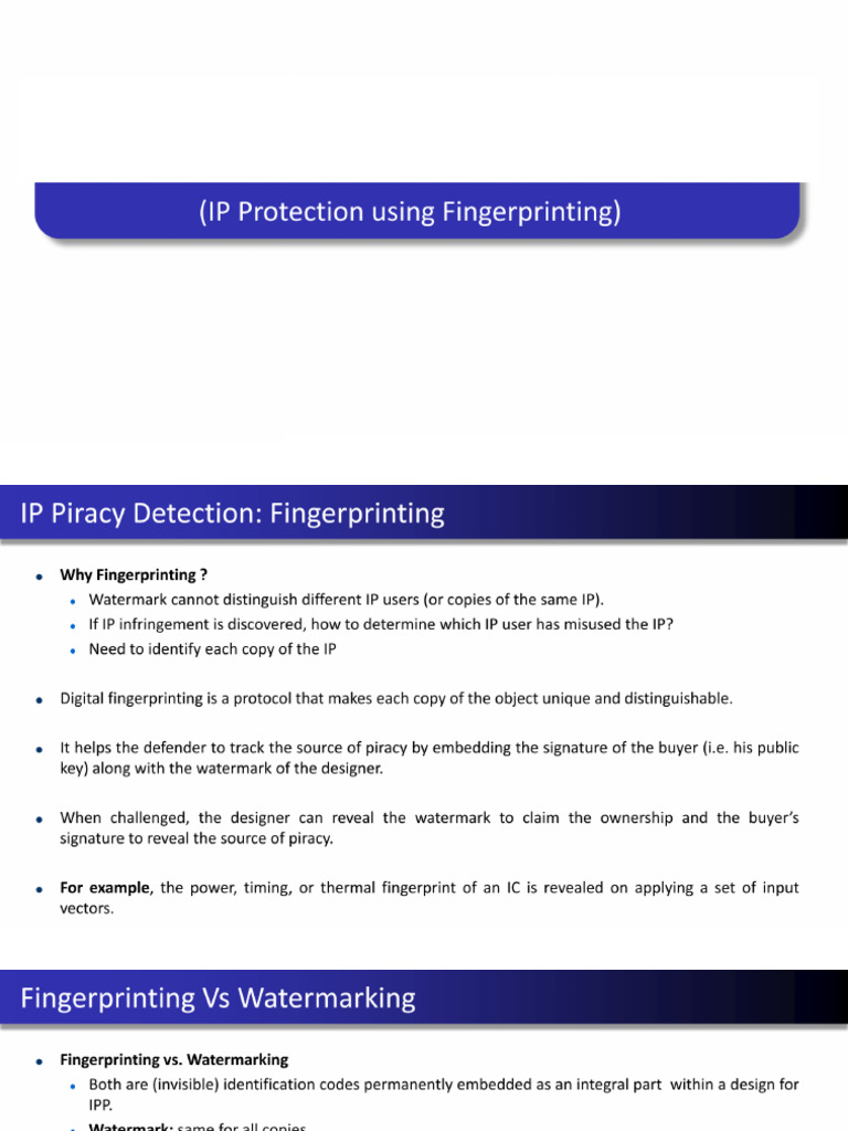 3 - 2 Digital Fingerprinting | PDF