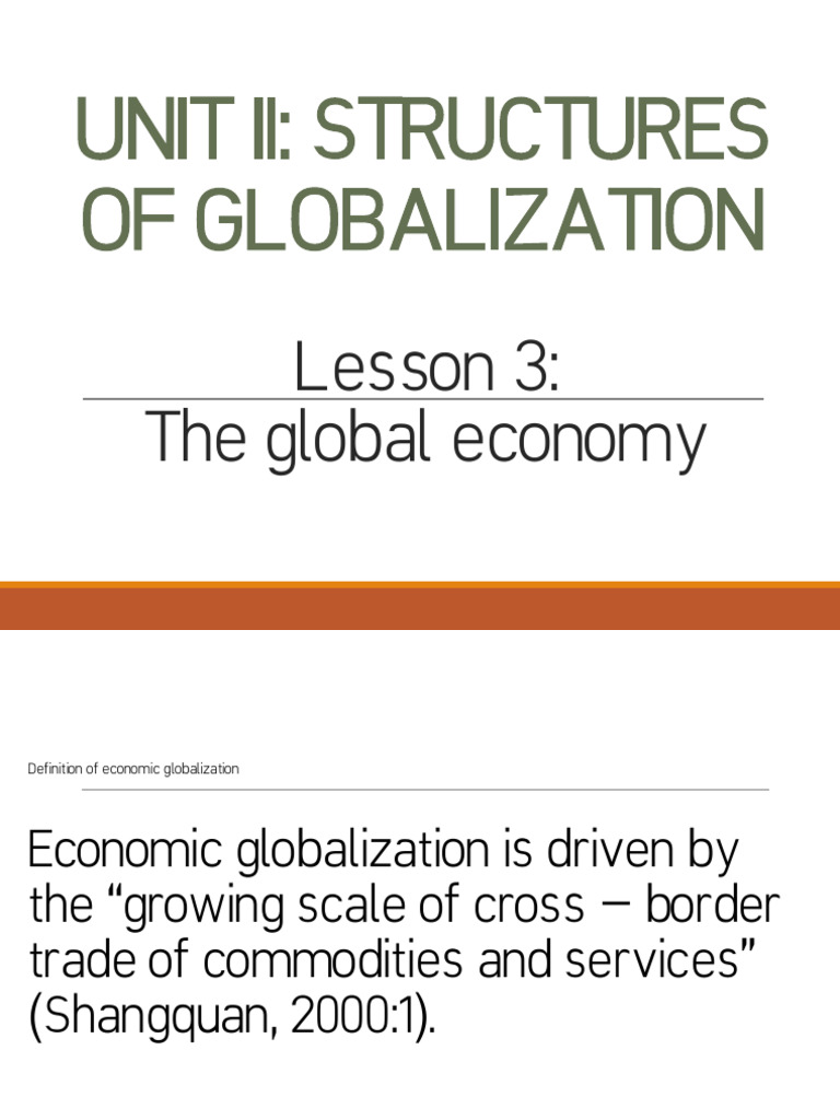 02 Structures of Globalization | PDF | Globalization | Global Governance